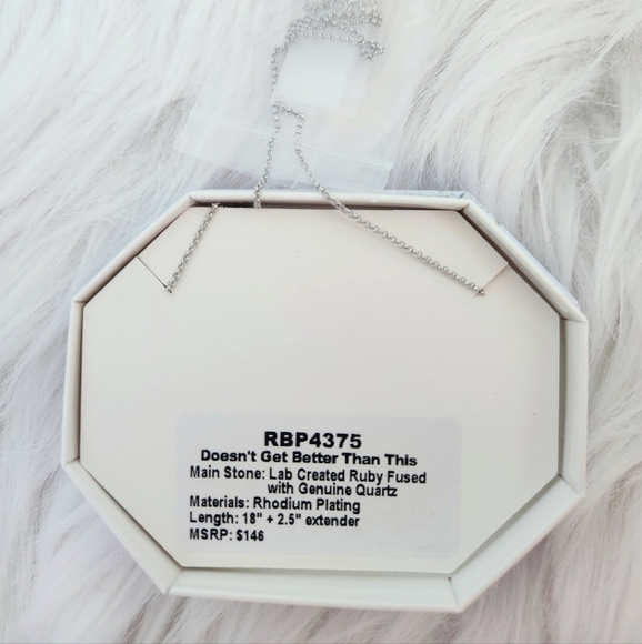 Bomb Party | Jewelry | Nwt Bomb Party Ruby Fused With Genuine Quartz ...